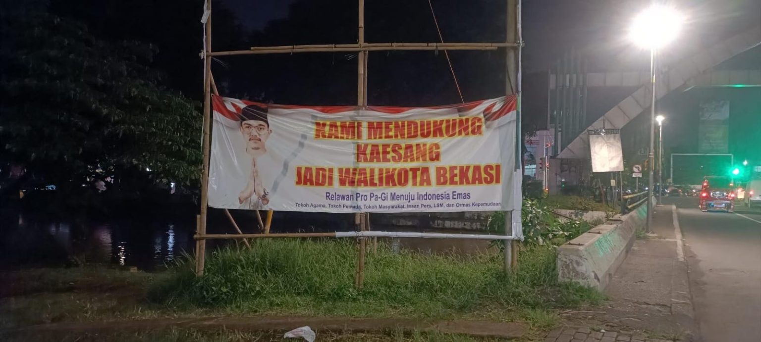 Spanduk Dukungan Kaesang Maju Sebagai Wali Kota Bekasi Muncul, PSI: Doakan Saja - Go Bekasi